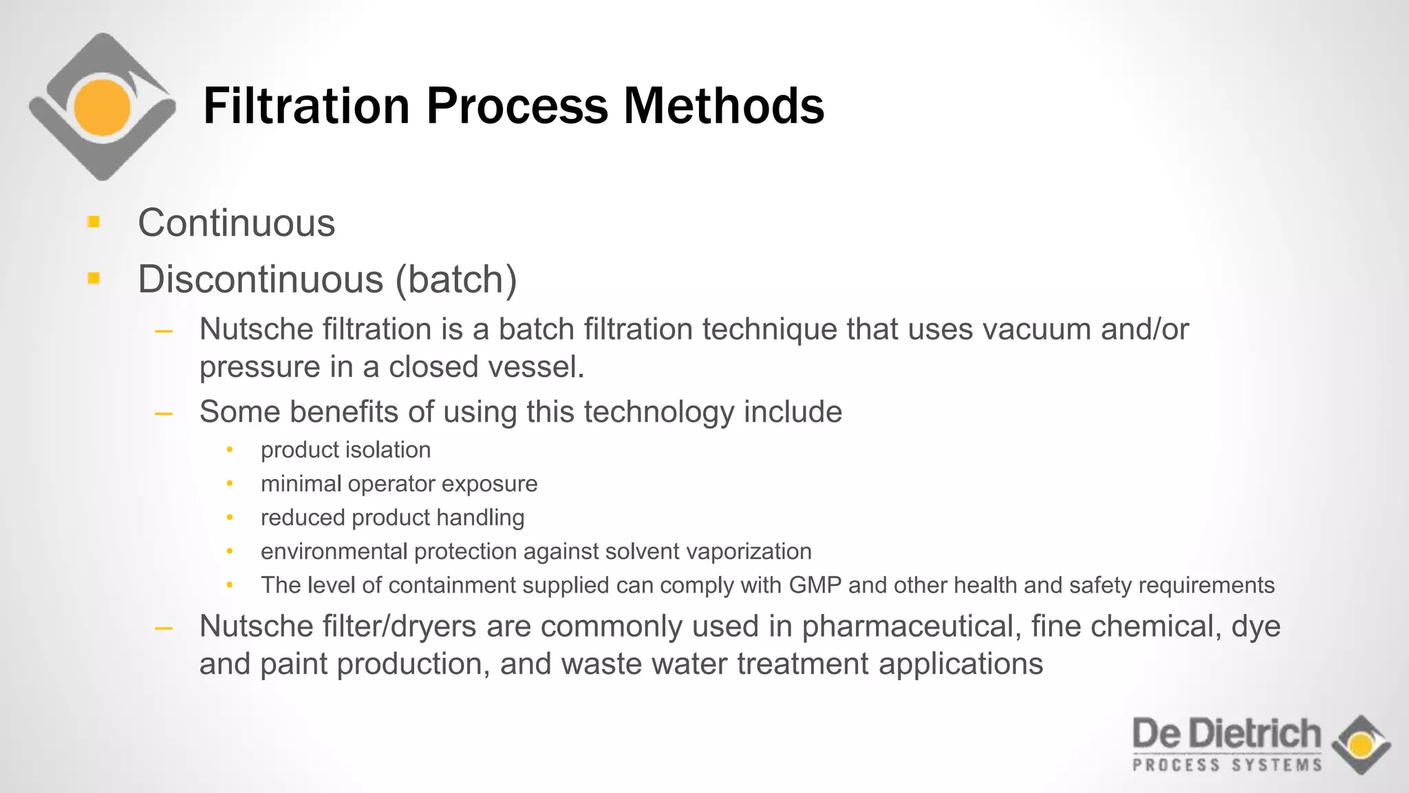 Understanding the Nutsche Filtration and Drying Process | PPTX