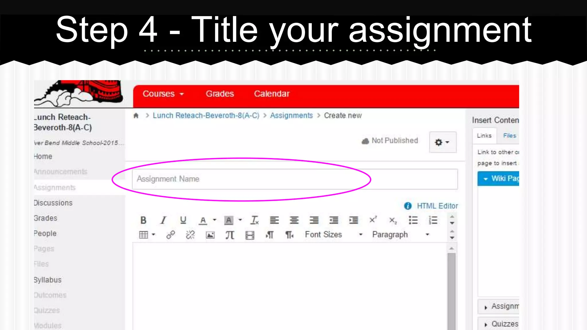 How to create an assignment | PPT