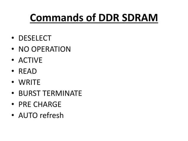 DDR | PPTX | Data Storage and Warehousing | Computing