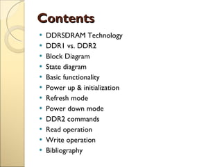 DDR2 SDRAM | PPT