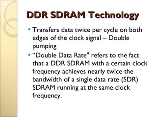 DDR2 SDRAM | PPT