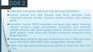 Ddr2/Double Data Rate 2 | PPT