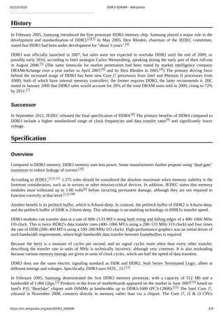 DDR3 SDRAM : Notes | PDF