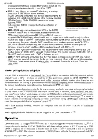 DDR4 SDRAM : Notes | PDF