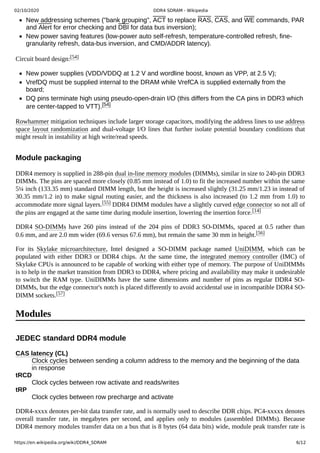 DDR4 SDRAM : Notes | PDF