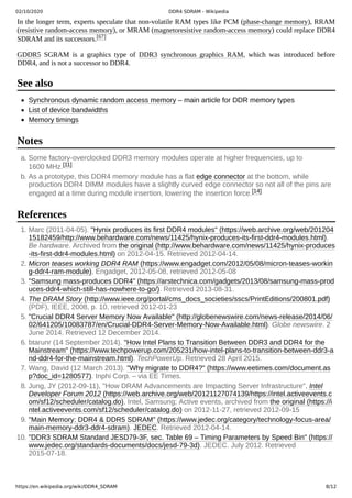 DDR4 SDRAM : Notes | PDF