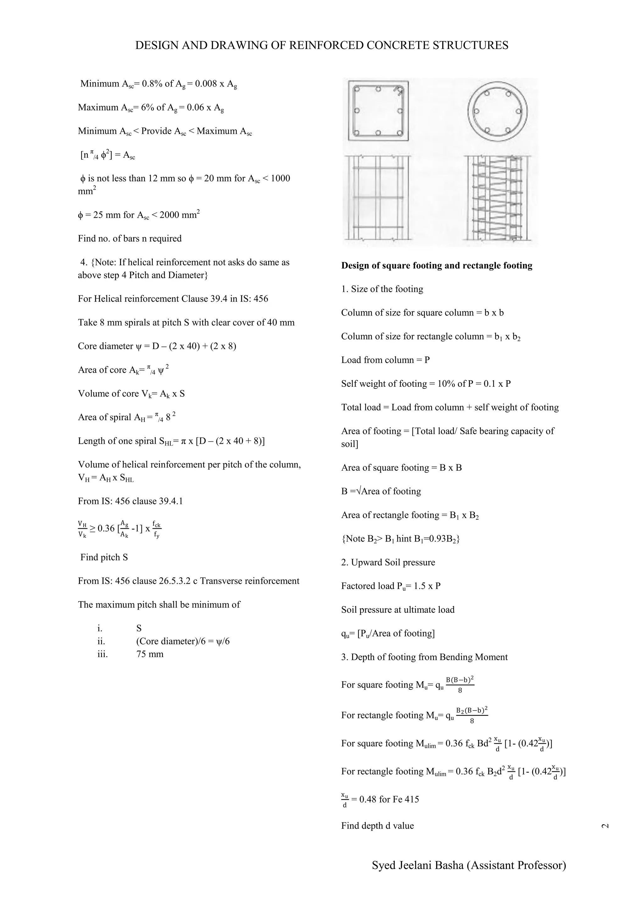 Design and Drawing of Reinforced concrete structures | PDF