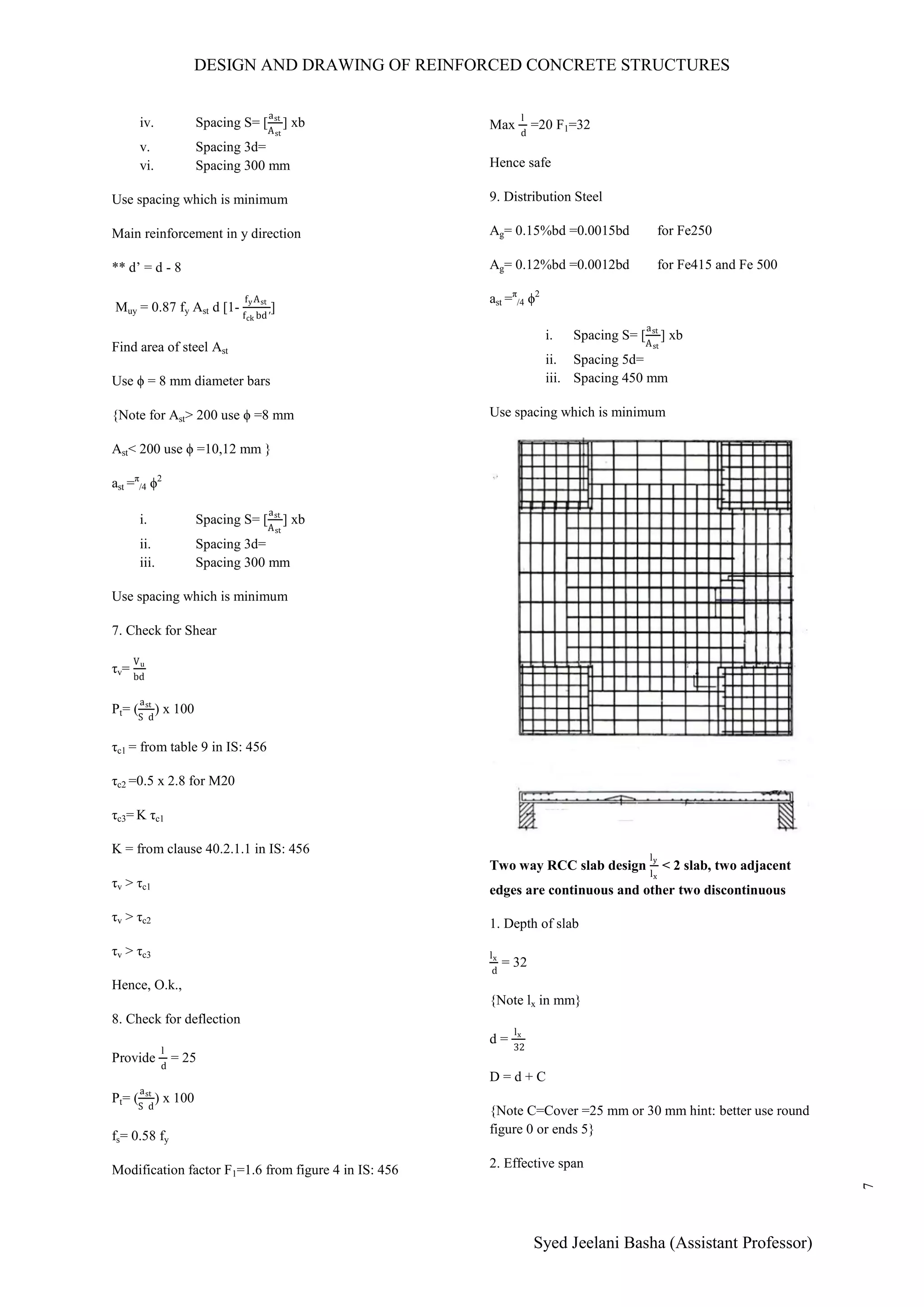 Design and Drawing of Reinforced concrete structures | PDF