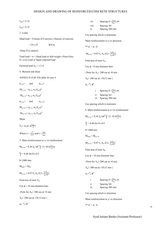 Design and Drawing of Reinforced concrete structures | PDF