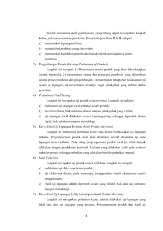 Makalah DDR (Design and Development Research) and R&D (Research and ...