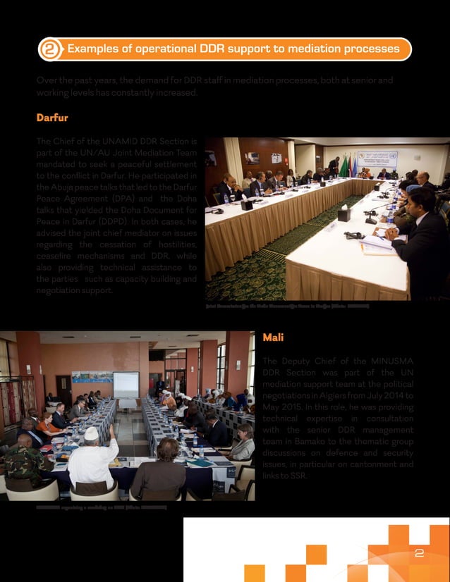 Ddr support in mediation process | PDF | War and Conflicts