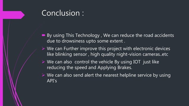 Driver DrowsiNess System | PPTX