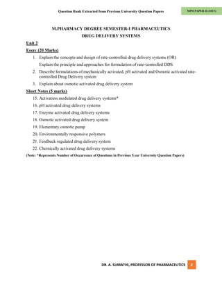 M.PHARMACY PHARMACEUTICS | PDF