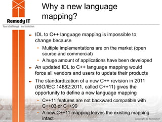 DDS Programming with IDL to C++11 tutorial | PPT