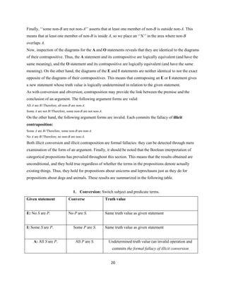 Intro logic ch 4 categorical propositions | DOC