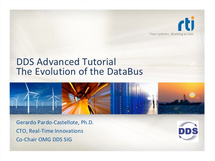 Omg Data Distribution Service Dds Advanced Tutorial