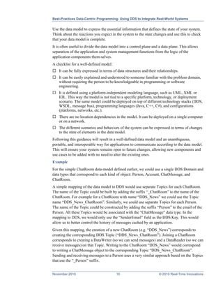 DDS Best Practices | PDF