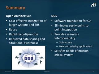 DDS Enabling Open Architecture | PPTX