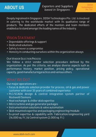 DDSH Technologies Pte. Ltd. Singapore | PDF | Business | Business and ...