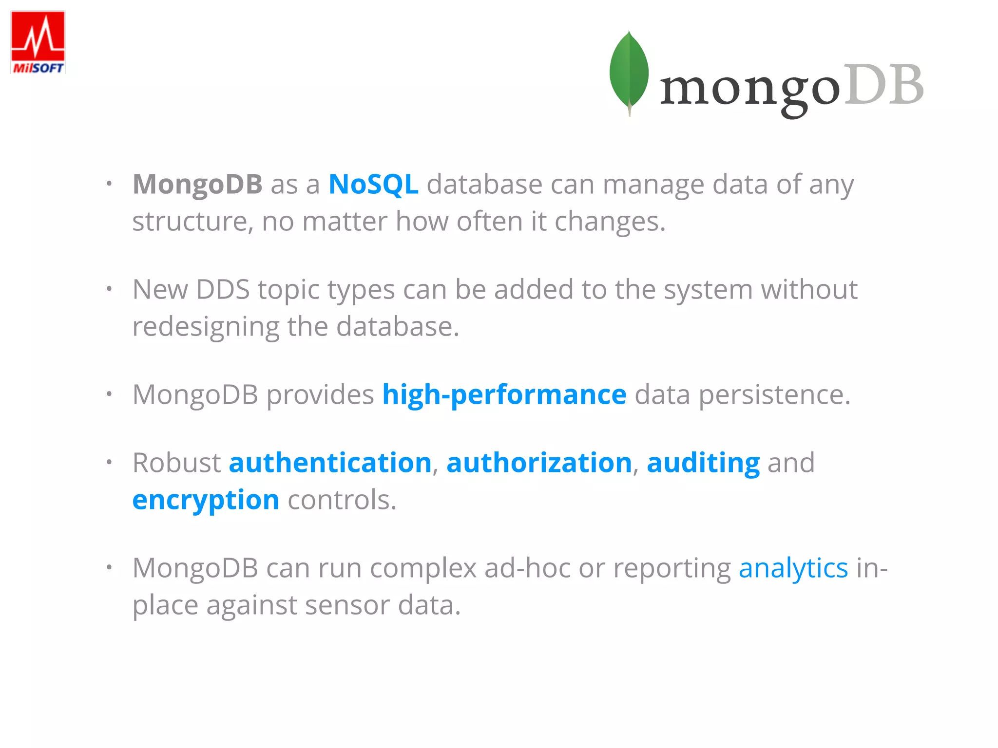 DDS-to-JSON and DDS Real-time Data Storage with MongoDB | PPT | Free Download