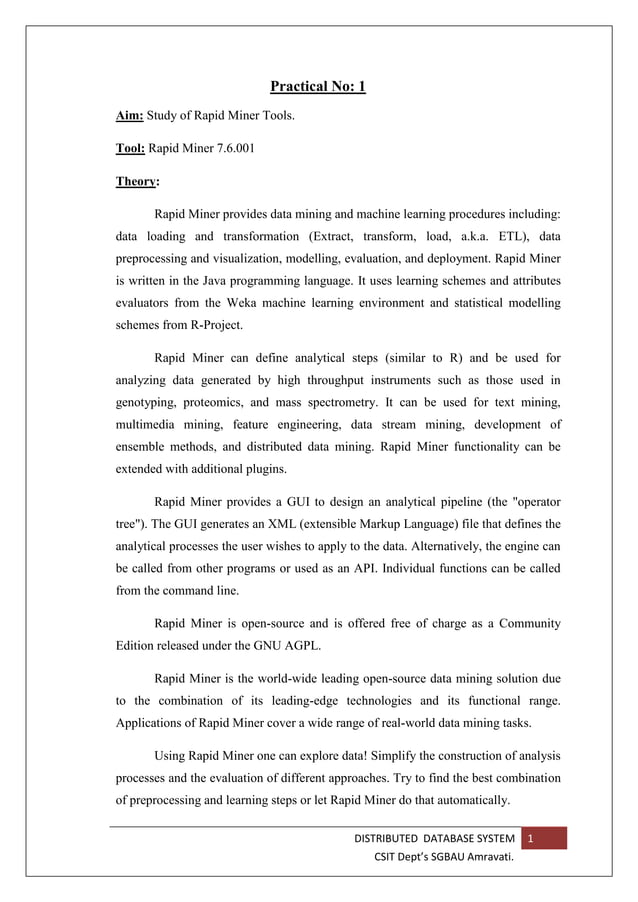 Distributed Database practicals | PDF | Databases | Computer Software and Applications