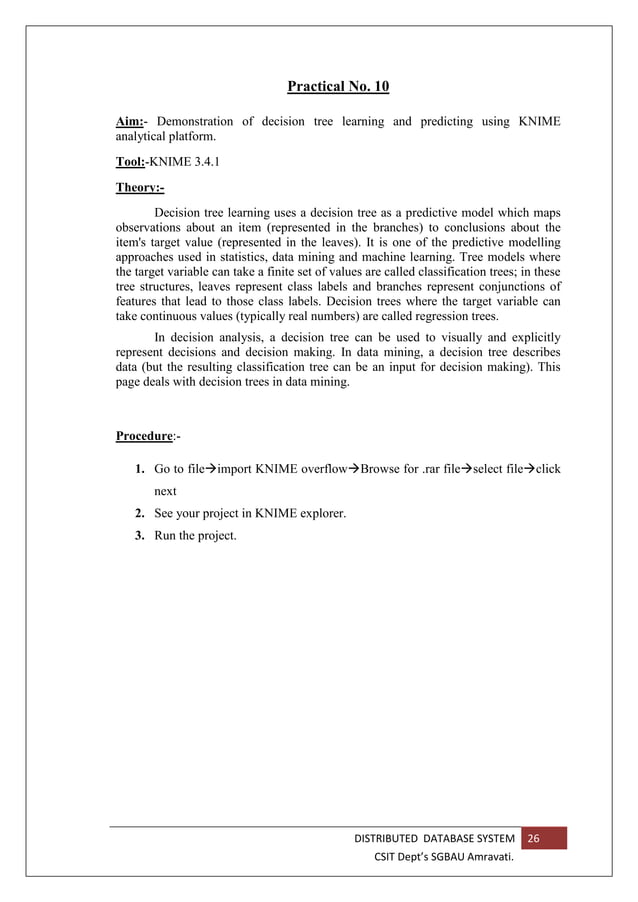 Distributed Database practicals | PDF | Databases | Computer Software and Applications