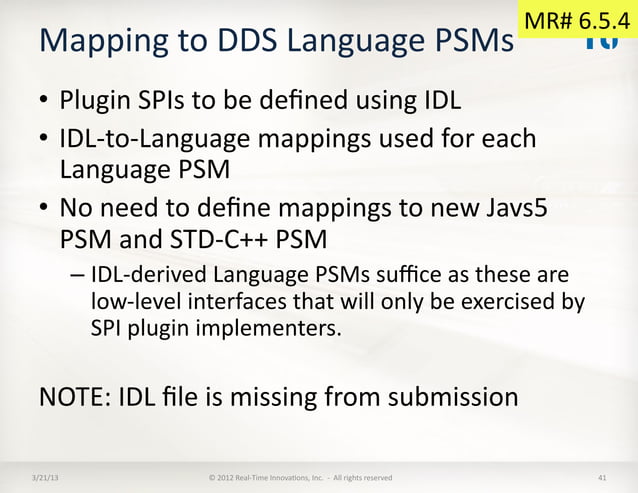 OMG DDS Security. 4th Revised Submission | PPT
