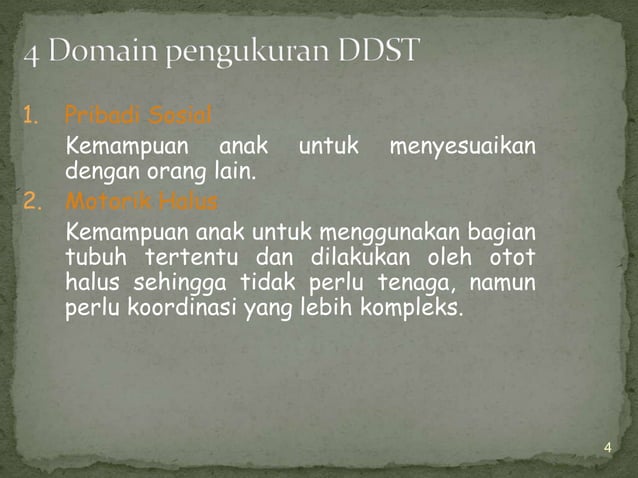 DDST (tumbuh kembang anak) | PPTX