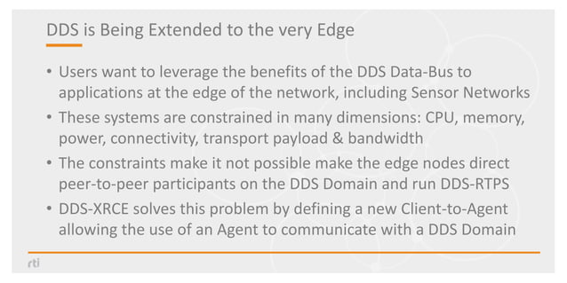 Overview of the DDS-XRCE specification | PPTX