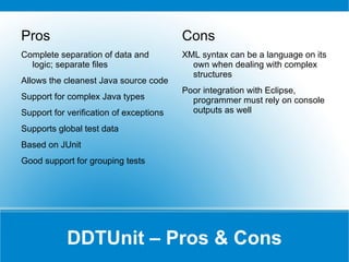 Data-Driven Unit Testing for Java | PPT