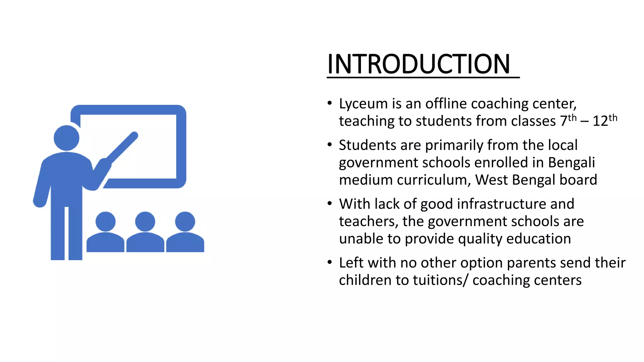 Digital Transformation of an Offline Coaching centre | PPTX