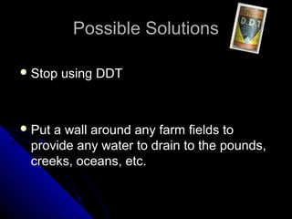 7th Grade Science DDT HOMEWORK | PPT
