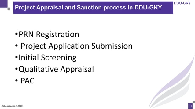 DDU-GKY_Project Orientation_B-ABLE BY Mahesh Kumar | PDF | Careers