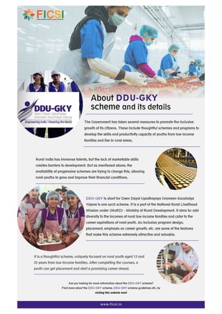 DDU GKY scheme guidelines | PDF