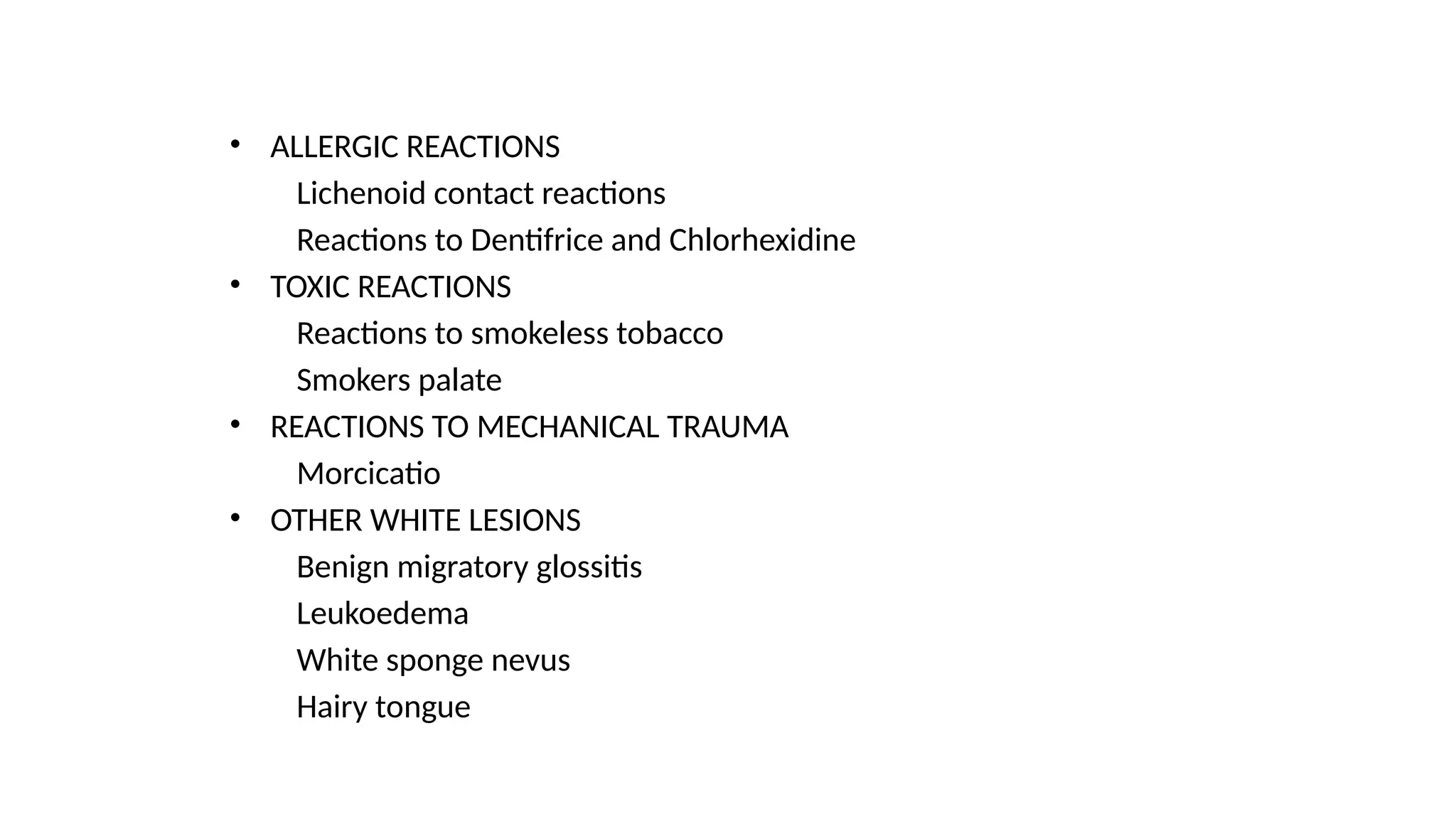 Differential Diagnosis of WHITE LESIONS.pptx