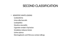 Differential Diagnosis of WHITE LESIONS.pptx