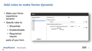 IBM Forms Experience Builder - Web Form Apps for Marketers | PPTX | Web Design and HTML | Internet