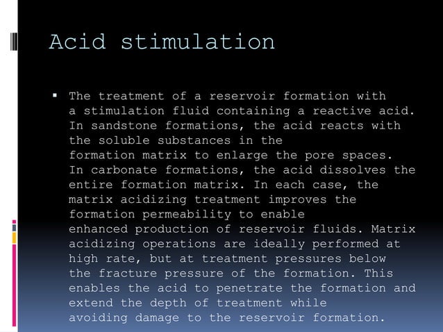 Acidizing in oil reservoir | PPTX
