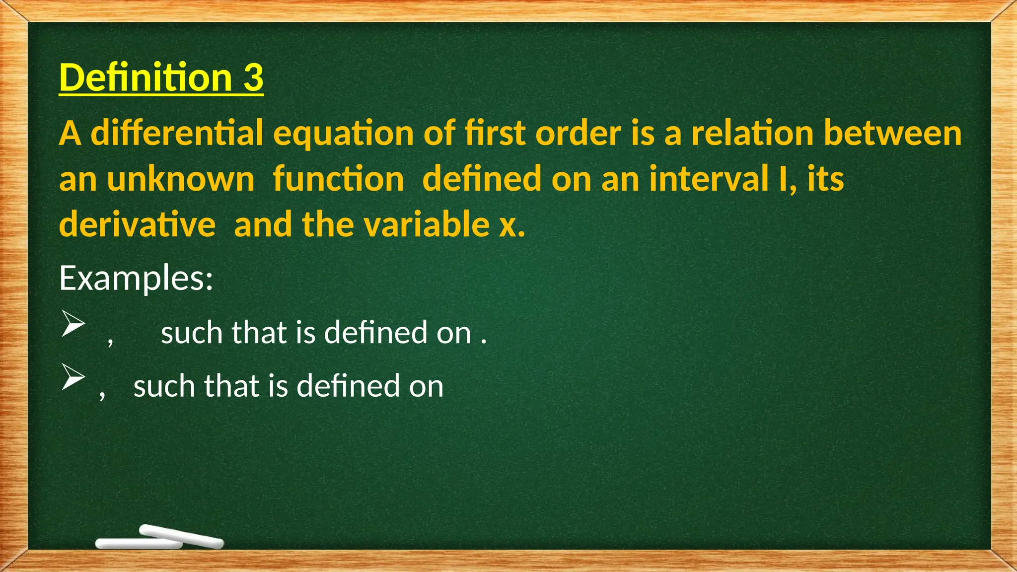 first order differential equations session 1 | PPTX