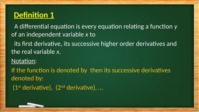 First Order Differential Equations Session 1 Pptx 9992