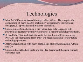 Distance Education and E- Learning (MOOCS) | PPT