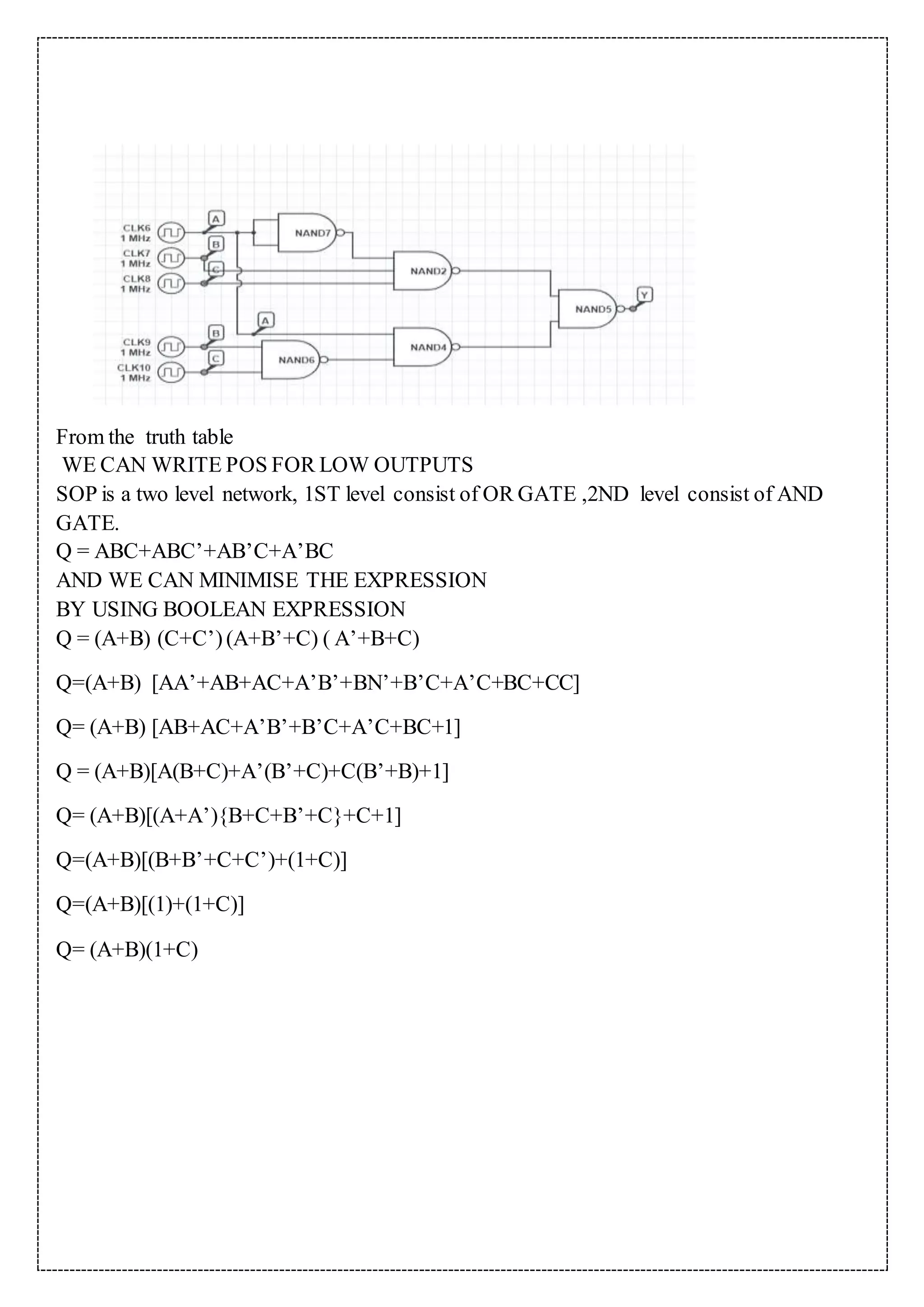 DIGITAL ELECTRONICS DESIGN OF 3 BIT MAJORITY CIRCUIT | DOCX