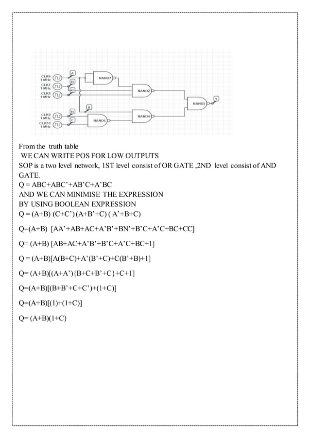 DIGITAL ELECTRONICS DESIGN OF 3 BIT MAJORITY CIRCUIT | DOCX | Programming Languages | Computing
