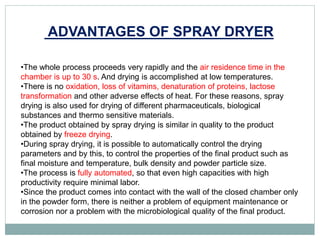 spray Drier with fluidized bed drier | PPTX