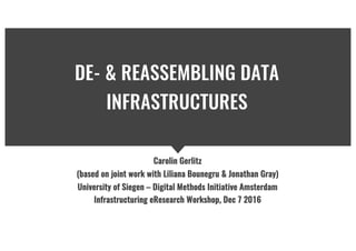 De- and Reassembling Data Infrastructures | PPT