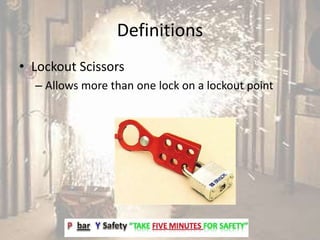 De energization and lockout safety reminder training | PPTX