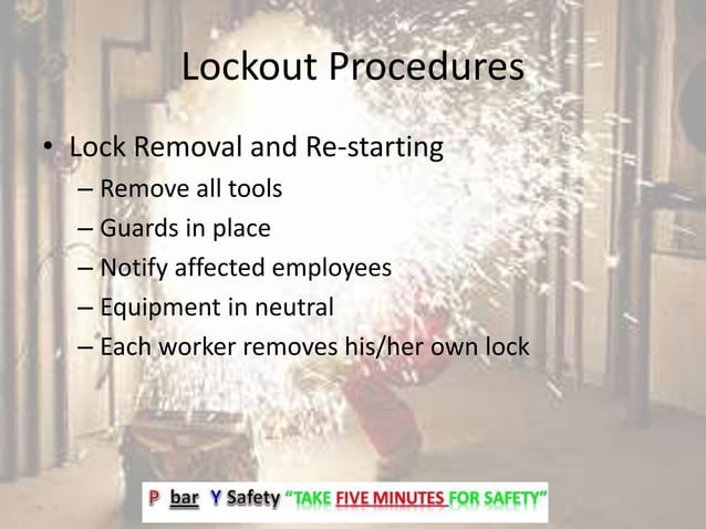 De energization and lockout safety reminder training | PPTX