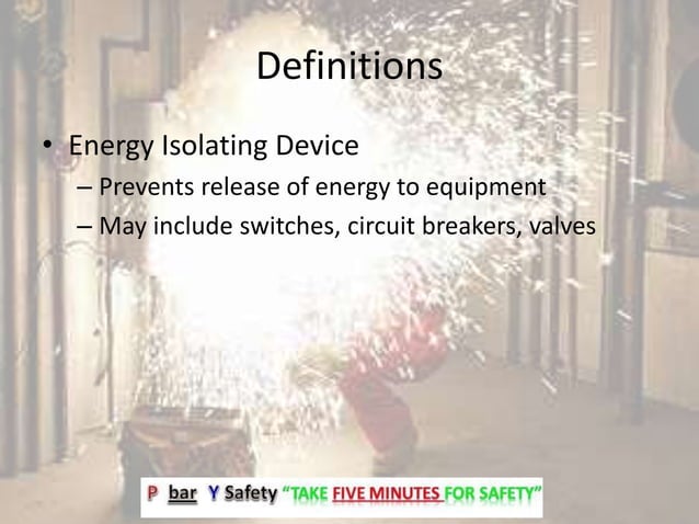 De energization and lockout safety reminder training | PPTX
