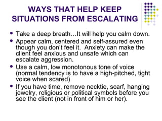 De escalation techniques | PPT