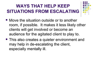 De escalation techniques | PPT